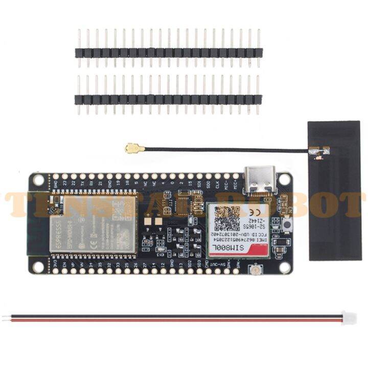 TTGO โมดูลไร้สาย ESP32 V1.4การโทรแบบ T-Call เสาอากาศ GPRS โมดูล SIM800L ...