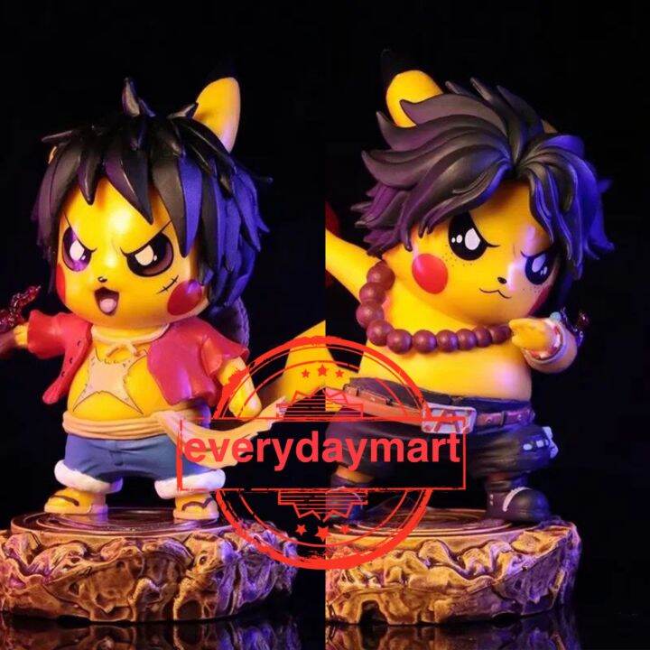 POKÉMON🔥PIKACHU COSPLAY MONKEY D. LUFFY PORTGAS D. ACE Q VERSION🔥ACTION ...