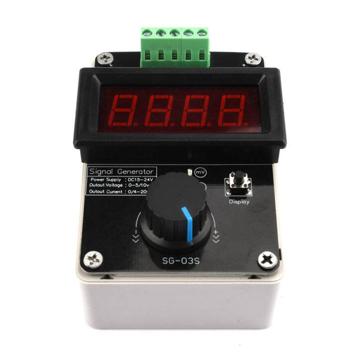 Aideepen 4-20mA Generator Adjustable Signal Generator DC 0-10V Current Voltage Analog Simulator ...