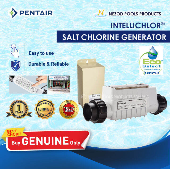 PENTAIR INTELLICHLOR IC20 SALT CHLORINATOR ( GENERATOR ) 13GR / HR W ...