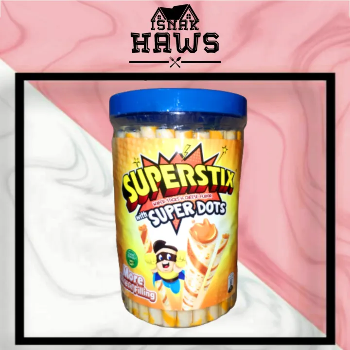 Superstix with Super Dots Wafer Sticks In Cheese Flavor (330g) | Lazada PH