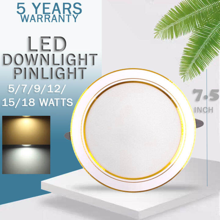 LED Downlight BIG size Recessed pin lights18W 15W 12W 9W 7W Daylight ...
