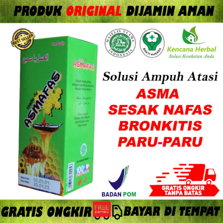 Madu Asmafas Obat Herbal Asma, Sesak Nafas, Gangguan Pernafasan, Paru ...