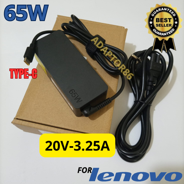 20V -3.25A CHARGER ADAPTOR LAPTOP LENOVO THINKPAD TYPE-C ADLX65YCC2D T470 T470s T480 T480s T580 ...