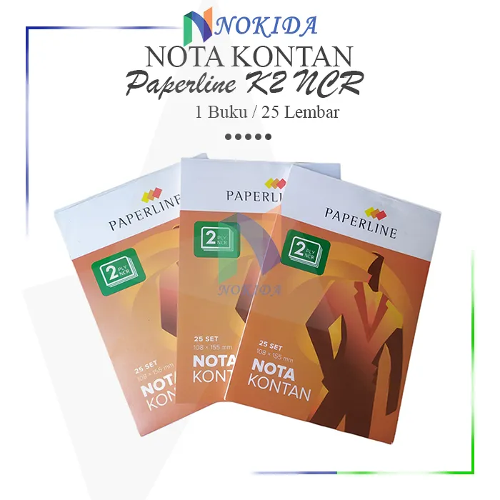Nokida Buku Nota Kontan Paperline 2 Ply [PPL NK K2 NCR] / Nota Paperline K2 / Nota Kontan ...