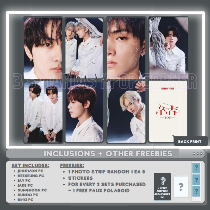 ENHYPEN JAPAN 3rd Single『結 -YOU Photocard and Polaroid Set (Engene merch kit)(Unofficial)(3 ...