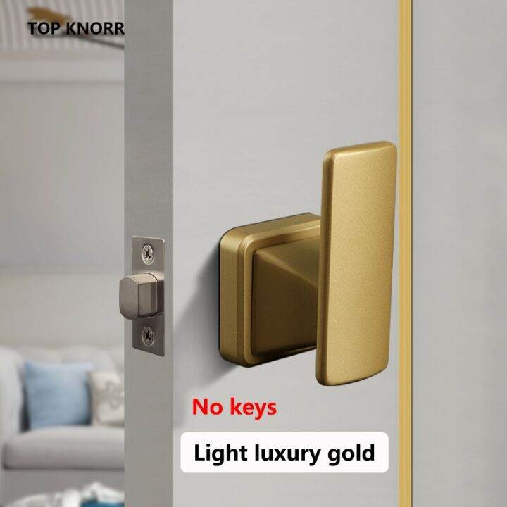 TOPKNORR New Invisible Door Lock Double-Sided Lock With Key Single Side ...