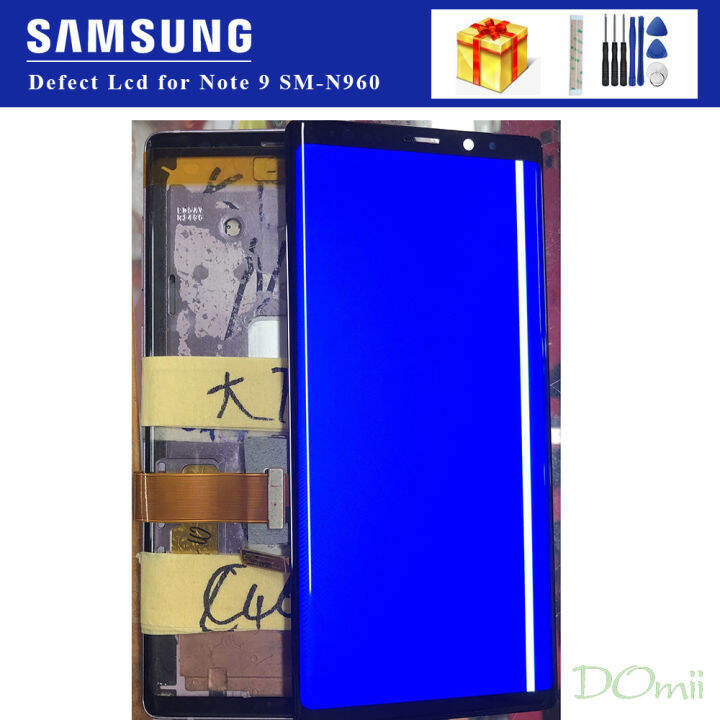 สำหรับจอแสดงผล LCD สำหรับ Samsung Note 9 SM-N960D LCD Band Line Display ...