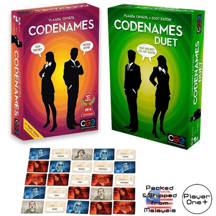 Codenames Base And Duet Strategy Word Card Game Spy Deduction Game codenames-base-and-duet-strategy-word-card-game-spy-deduction-game