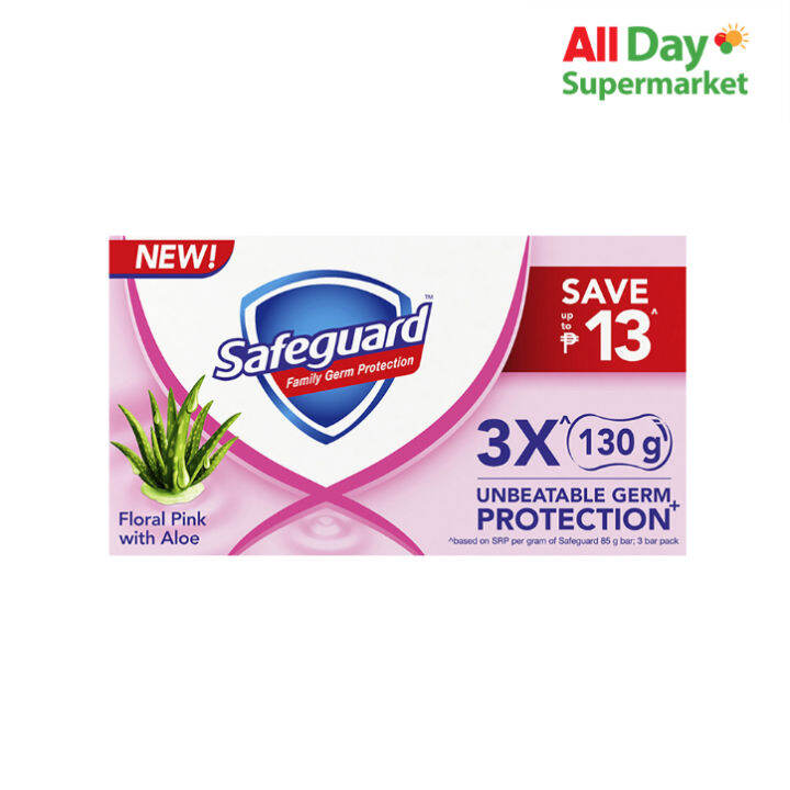Safeguard Bar Pink Aloe 3Pid 130G | Lazada PH