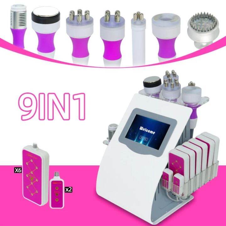 New 9 In 1 Multifunction 40K Cavitation Machine RF Body Slimming Tool ...