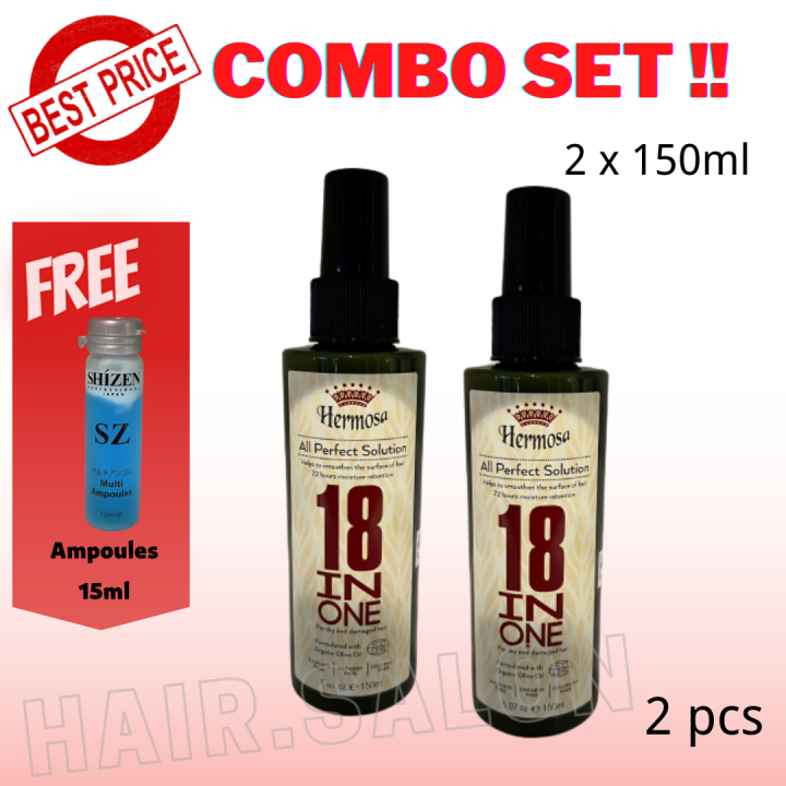 Hermosa 18+1All Perfect Solution Hair cream (150ml) x2 bottol | Lazada