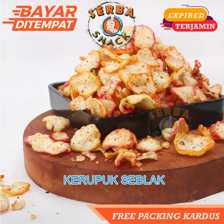 Serba Snack Kerupuk Seblak Pedas 125 gr makanan cemilan murah meriah ...