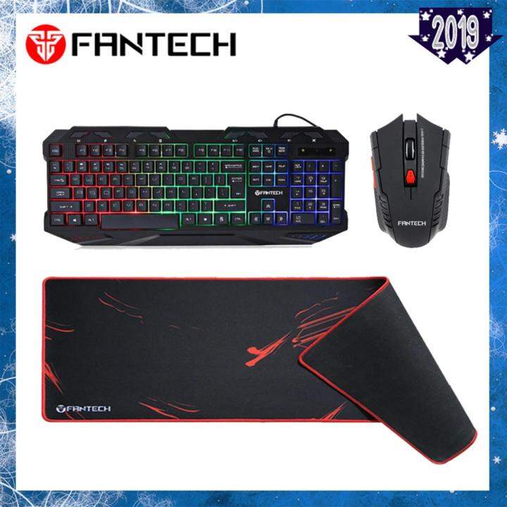 Combo Fantech K10 Backlit Pro Gaming Keyboard + Fantech W4 RAIGOR 6 ...