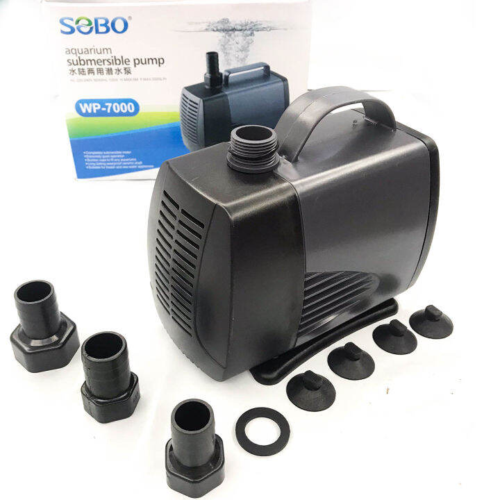 SOBO WP-7000 ปั๊มน้ำตู้ปลา บ่อปลา กำลังไฟ 105w 5500ลิตร/1ช.ม. WP7000 | Lazada.co.th