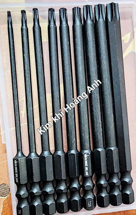 Bộ đầu bắn vít hoa thị, lục giác bông, mũi bắn vít hoa thị dài 100 thép S2 PH2 (T8-T40) | Lazada.vn