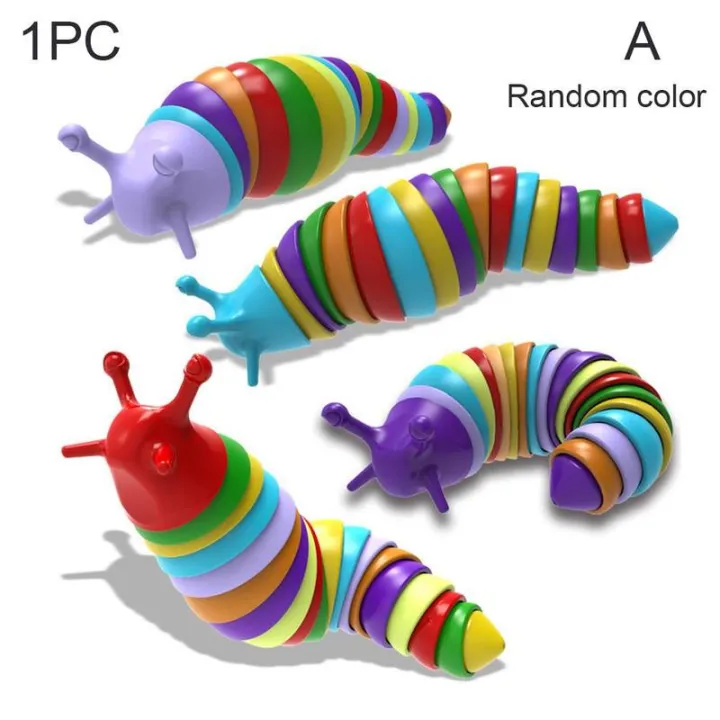 New Rainbow 3D Slug Fidget Toy New Fidget Toy Slug Flexible Relief Anti ... New Rainbow 3D Slug Fidget Toy New Fidget Toy Slug Flexible Relief Anti ...