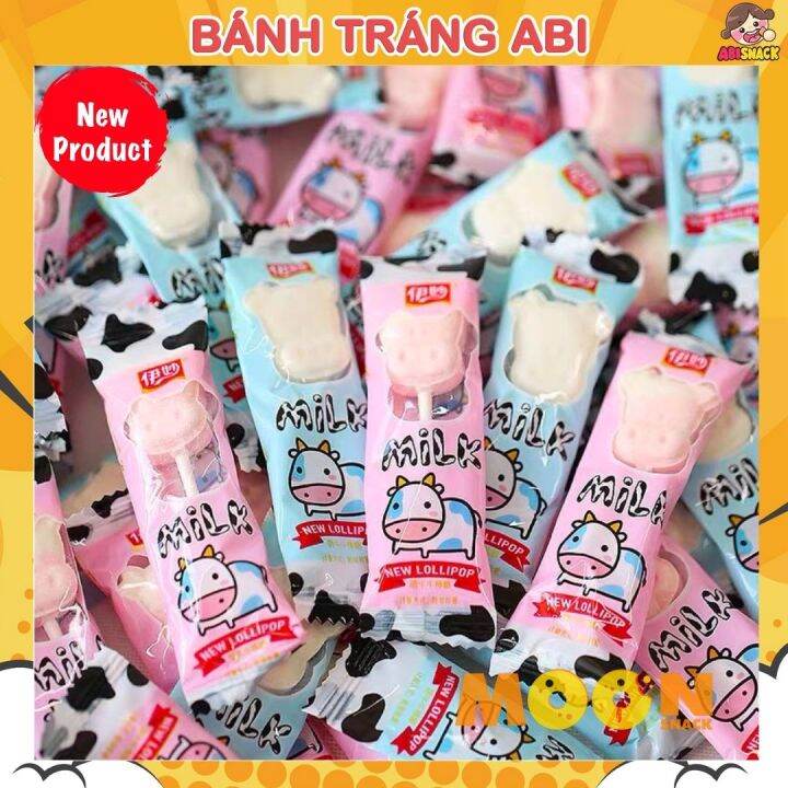 300g Kẹo Cây Cứng Vị Sữa và Dâu Milk Candy kẹo que trẻ em ngon ngon ...