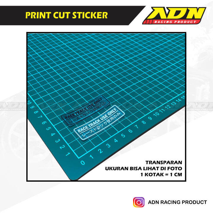Stiker RACE TRACK USE ONLY Transparan Bening | Lazada Indonesia