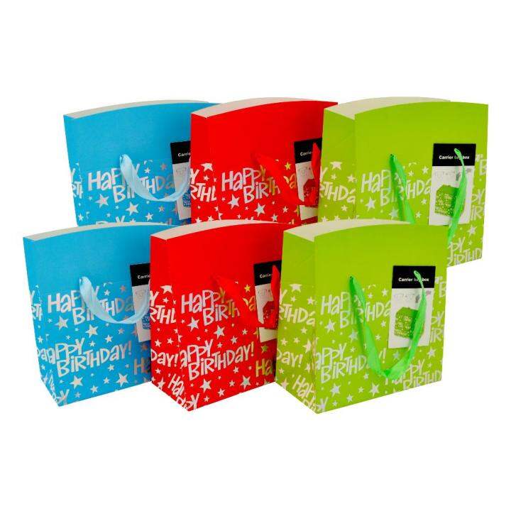 Paper Bags, 6-piece Transformable Birthday Paper Gift Bags Forms into ...