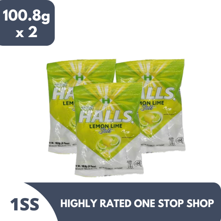 Halls Lemon Lime Salt 100.8g x 3 | Lazada PH