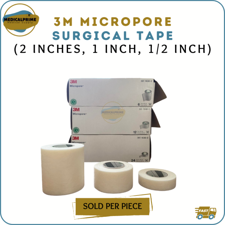 3M MICROPORE Tape 2 inch, 1 inch or 1/2 inch - Micropore Tape, Surgical ...