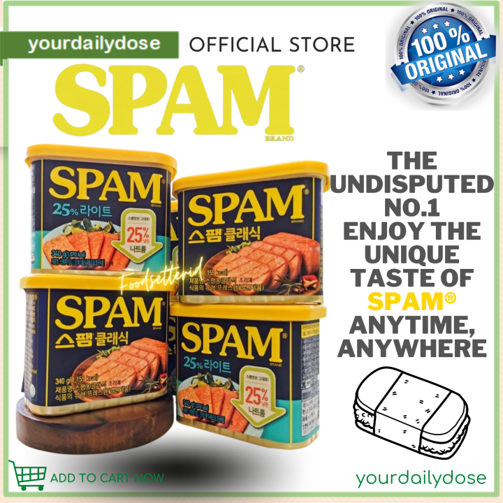 SPAM Korea Classic, Mild / Meat Canned 300g | Lazada PH