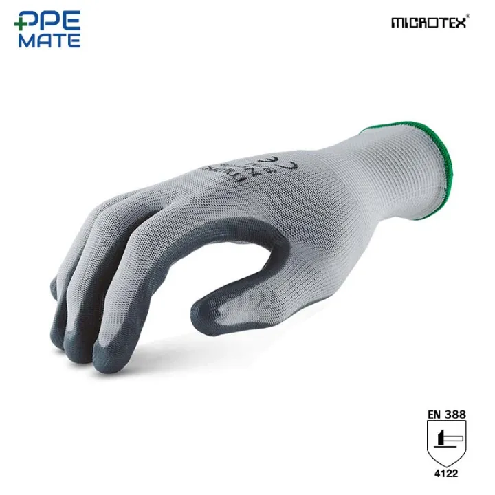 MICROTEX NITRILE(3คู่)ถุงมือถักเคลือบไนไตร งานซ่อมบำรุง | Lazada.co.th
