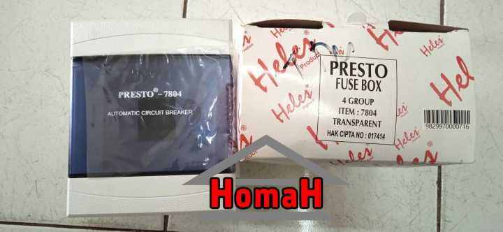 Presto Fuse Box MCB listrik isi 4 | Lazada Indonesia