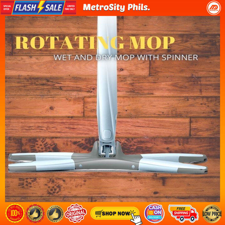 ORIGINAL ROTATING MOP MOP FOR FLOOR CLEANING WET AND DRY MOP WITH ...