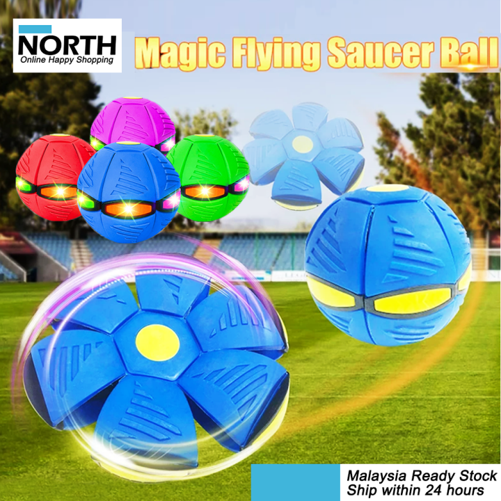 Kids Flat Throw Ball Flying UFO Magic Balls For Children's step on the ...