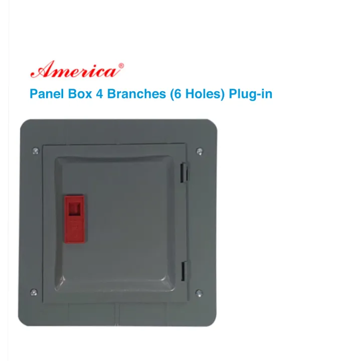 America Panel Box 4 Branches (6 Holes) Plug-in | Lazada PH