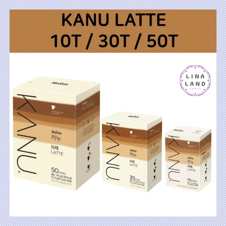 [MAXIM] KANU LATTE 10T / 30T / 50T | Korean Instant Stick Coffee | Lazada
