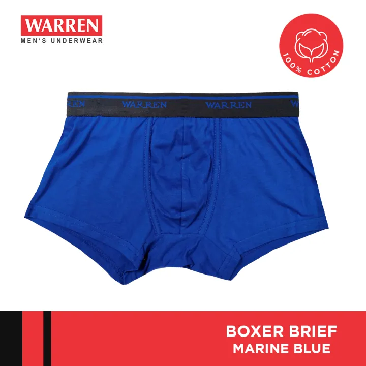 Warren Underwear 1-8444MB Boxer Brief (Marine Blue) | Lazada PH