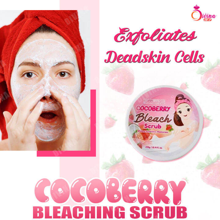 Jenna Essence Cocoberry Bleaching Scrub 300g Whitening, Micro Peeling ...
