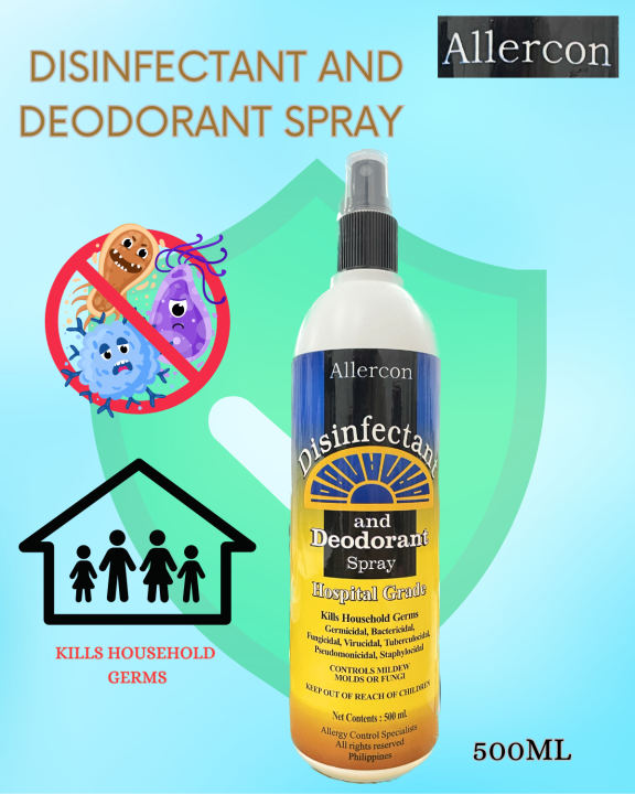 ALLERCON DISINFECTANT AND DEODORANT SPRAY (500ML) | Lazada PH