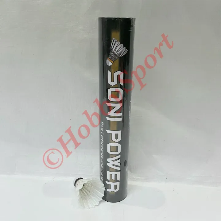 Shuttlecock Soni Power Hitam Badminton Shuttle Kok Bulu Tangkis ...