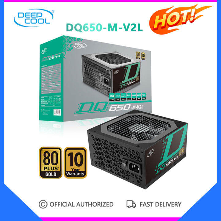 Deepcool DQ650-M-V2L 650W 80 plus gold full Modular PC Power Supply PSU ...