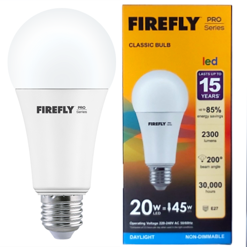 Firefly Light Emitting Diode LED Bulb Pro Series 20 watts Daylight ...