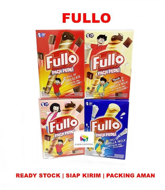 Fullo Wafer Roll Chocolate / Vanilla Isi 24 Pcs | Lazada Indonesia