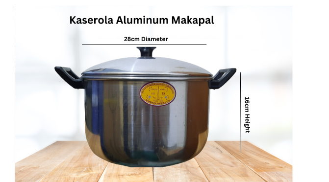Kaserola Casserole Aluminum Makapal 28cm for 3kg Capacity | Lazada PH