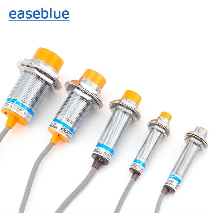 M12 M18 Inductive Proximity Sensor สวิทช์ตรวจจับโลหะ Sensor สวิทช์12V DC 220V AC NPN PNP NO NC 2 ...