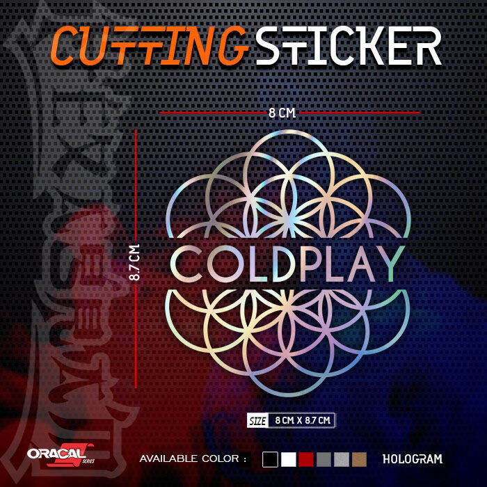 Cutting Sticker COLDPLAY Logo | Stiker Cutting Logo Band Coldplay ...
