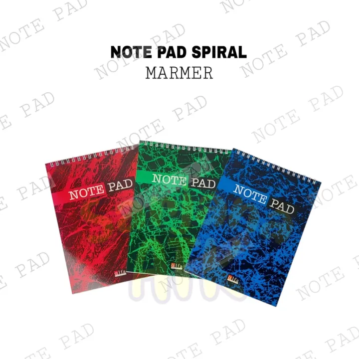 Note Pad / Block Note / blok Note / Notes Spiral A5 Marmer Alfa ...