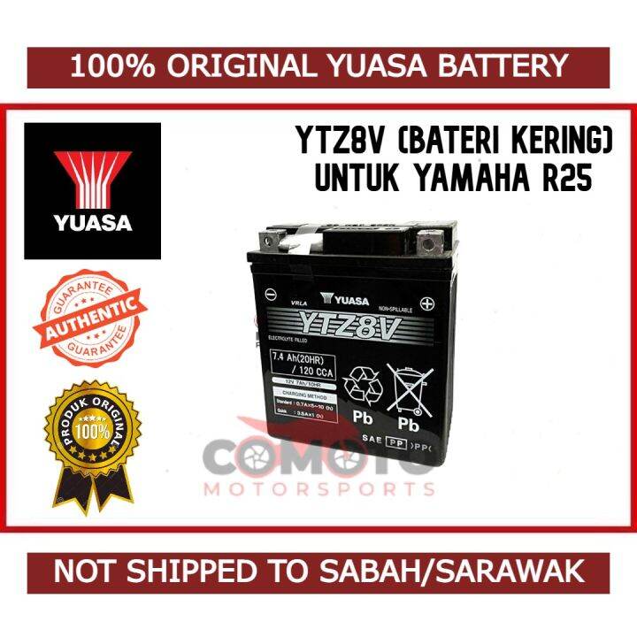 R25 ORIGINAL BATTERY YTZ8V YUASA JAPAN SPEC | Lazada