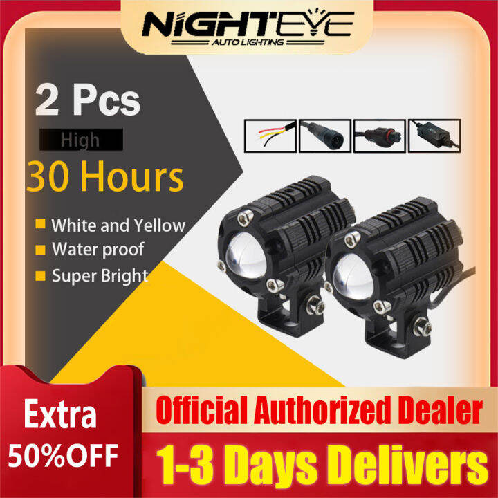 2022 Upgrade Mini Driving Light V5 High and Low Beam White and Yellow ...