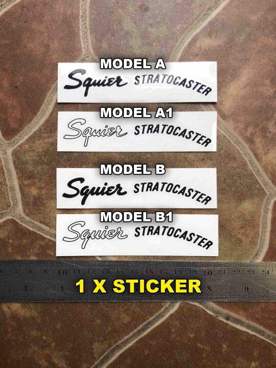Sticker Tempel Gitar Squier Stratocaster Headstock Classic Vibe Bullet ...