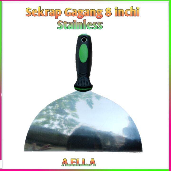 Sekrap dempul gypsum 8 inchi Stainless | Lazada Indonesia