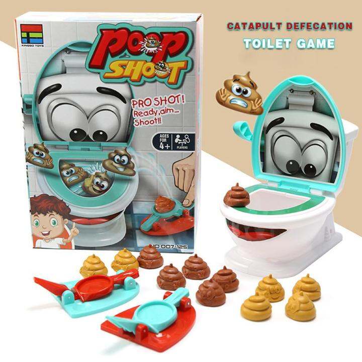 Shoot Poop Funny Family Game Fast and Frenzied Flushing Game For Kids ...