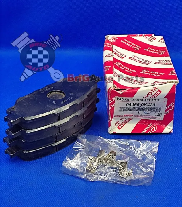Toyota Hilux 2016- 4x2 'J' Variant Brake Pad Original 04465-0K420 ...